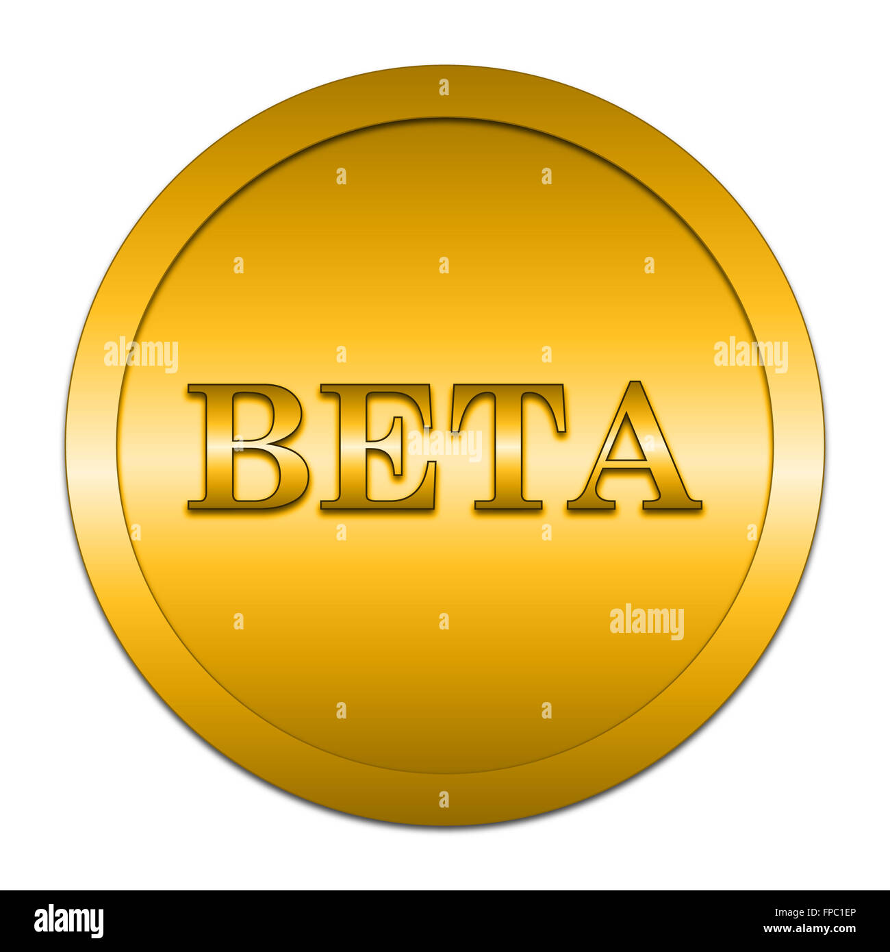 Beta icon. Internet button on white background Stock Photo - Alamy