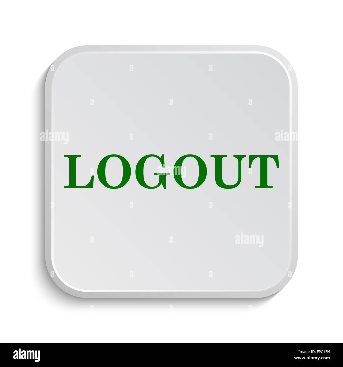 Logout icon. Internet button on white background Stock Photo - Alamy