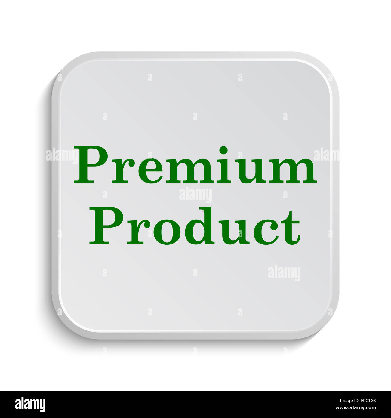 Premium product icon. Internet button on white background Stock Photo ...