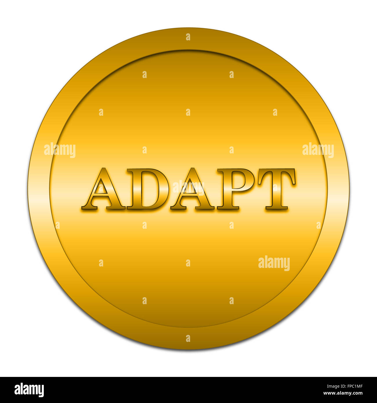 Adapt icon. Internet button on white background Stock Photo - Alamy