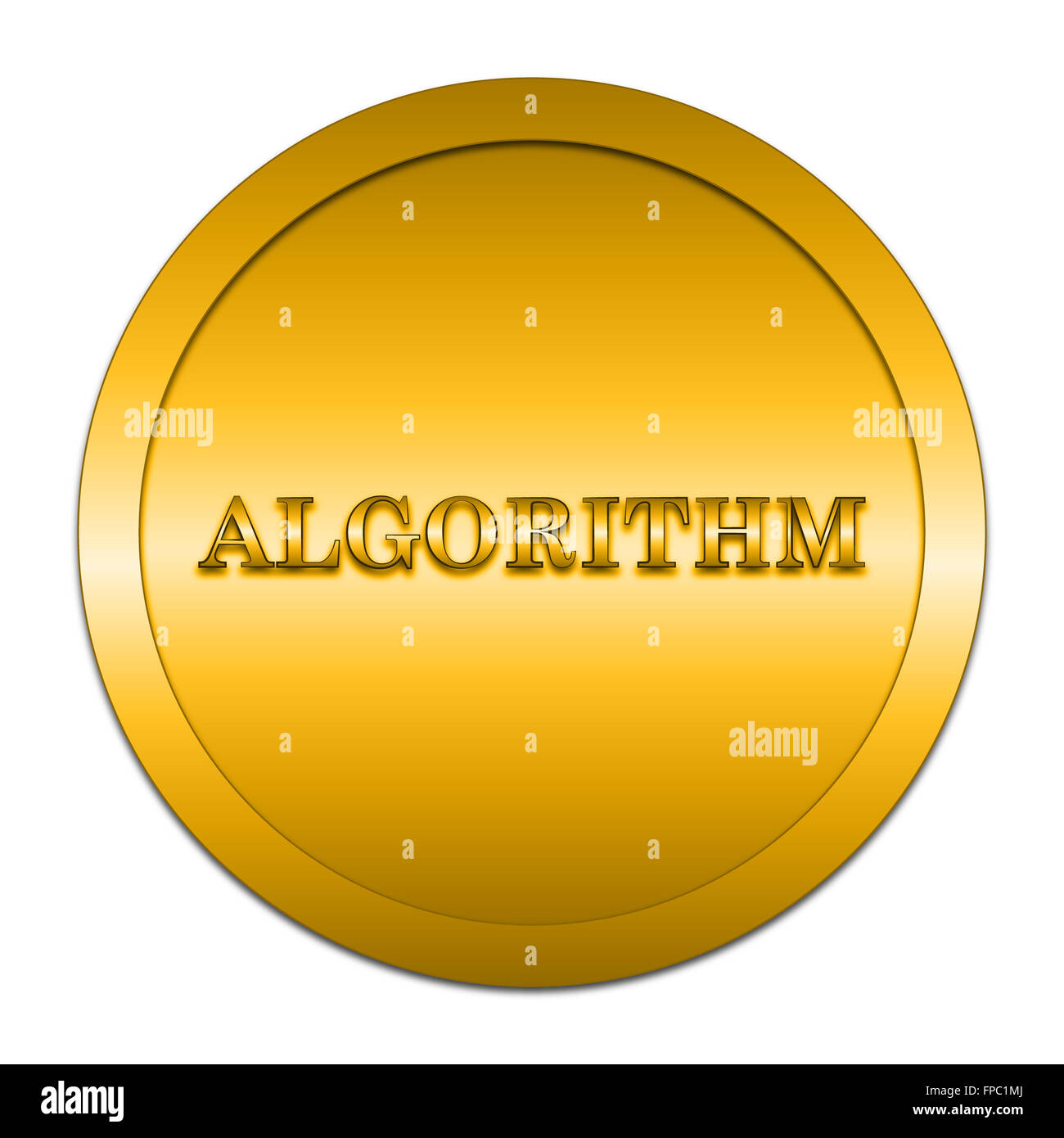 Algorithm icon. Internet button on white background Stock Photo - Alamy