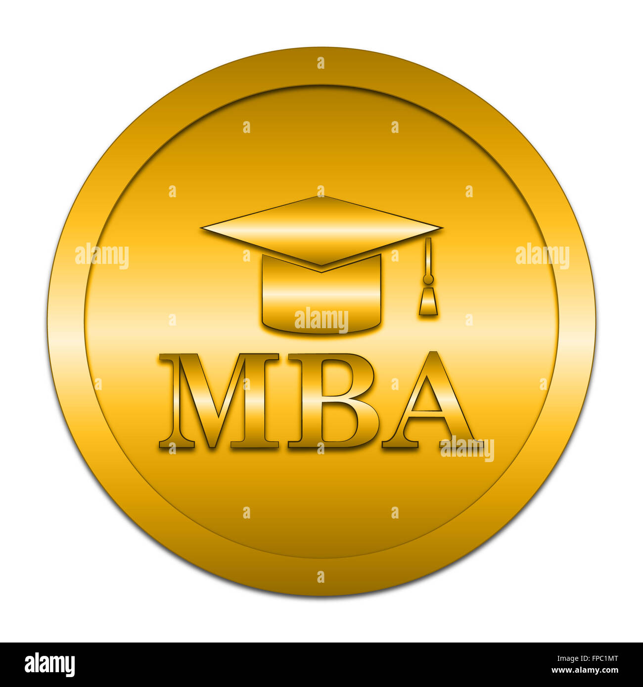 MBA icon. Internet button on white background Stock Photo - Alamy