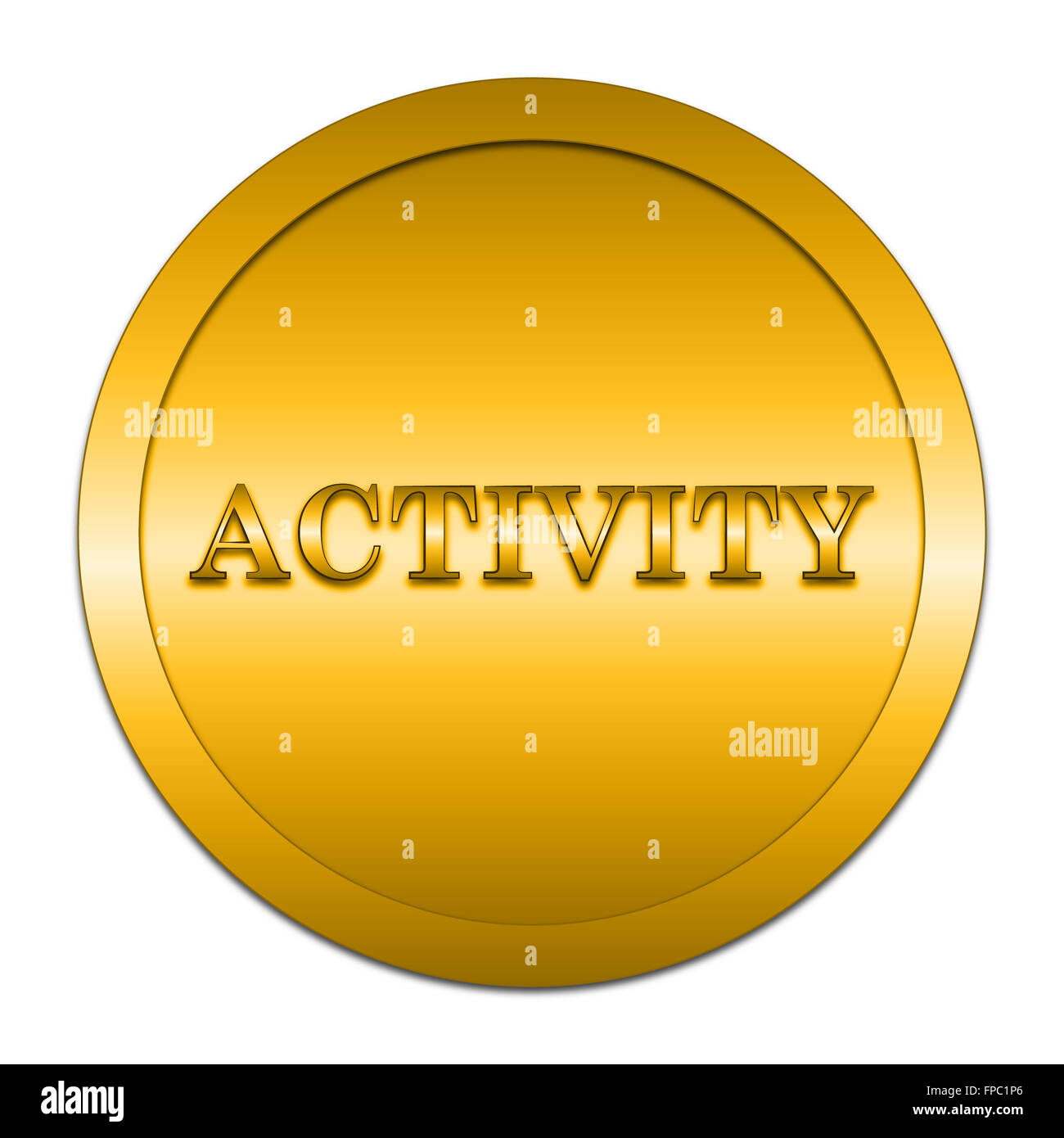 Activity icon. Internet button on white background Stock Photo - Alamy