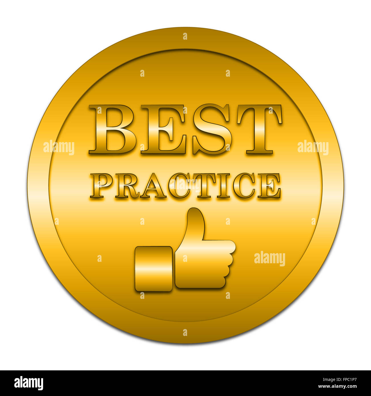 Best practice icon. Internet button on white background Stock Photo - Alamy
