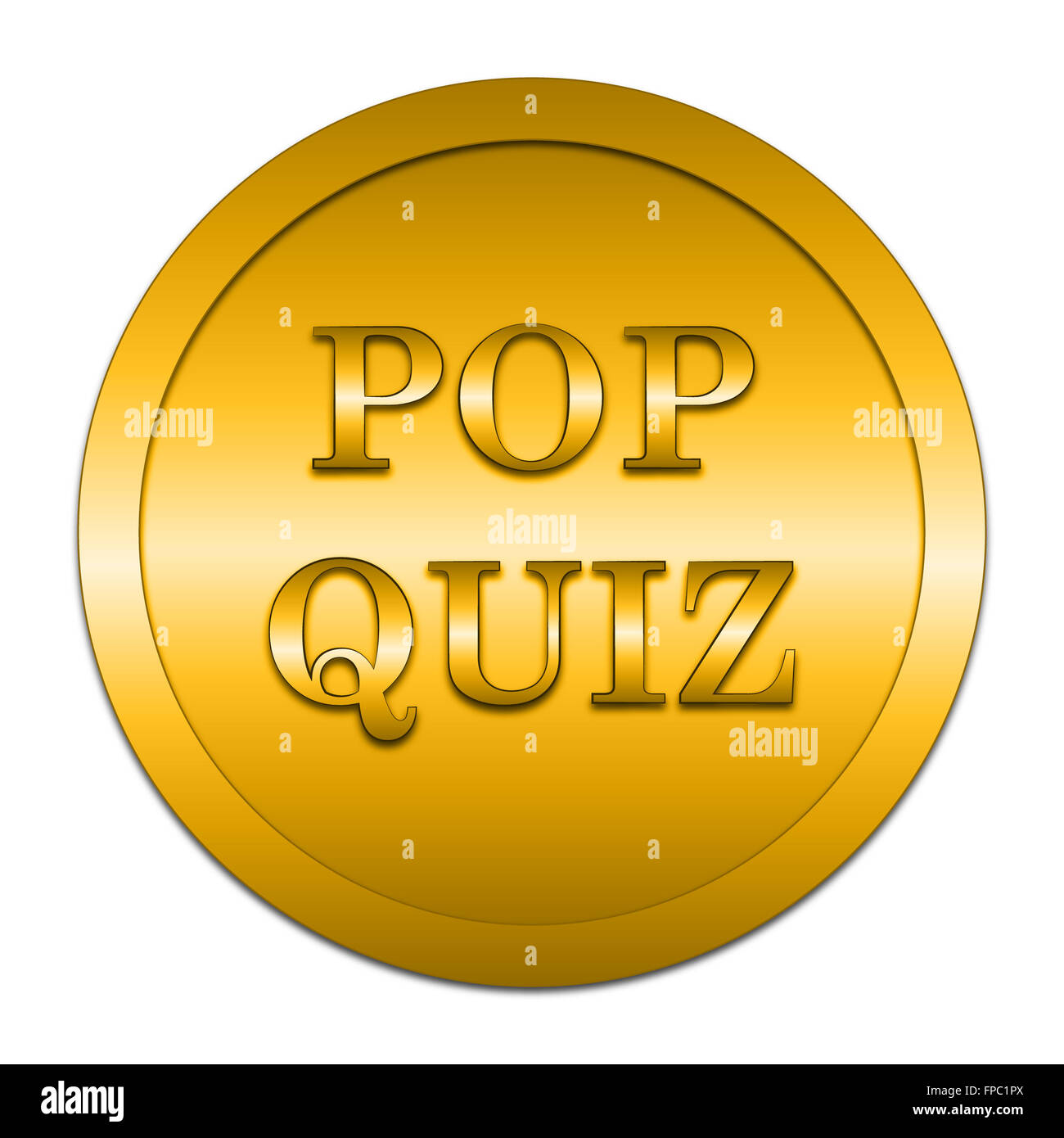 Pop quiz icon. Internet button on white background Stock Photo - Alamy