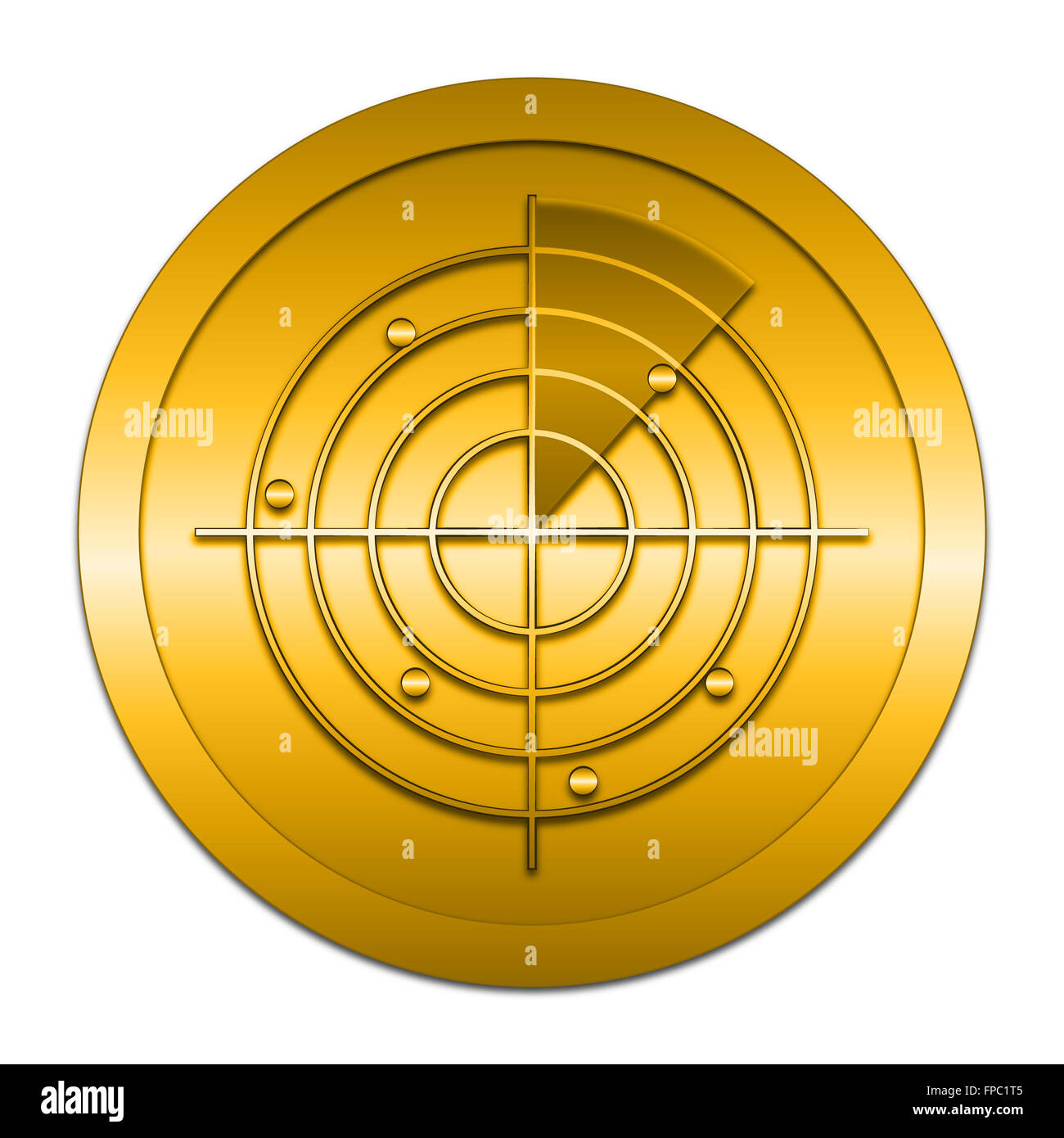 Radar icon. Internet button on white background Stock Photo - Alamy