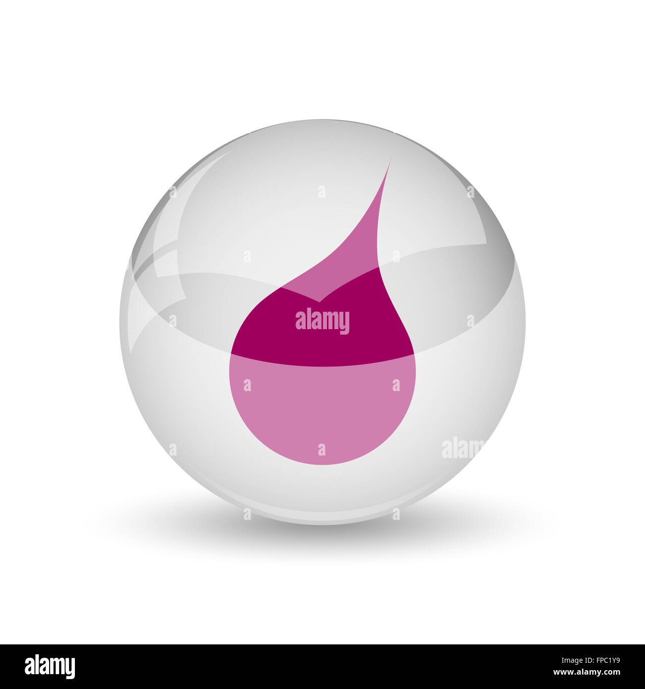 Rain icon. Internet button on white background Stock Photo - Alamy