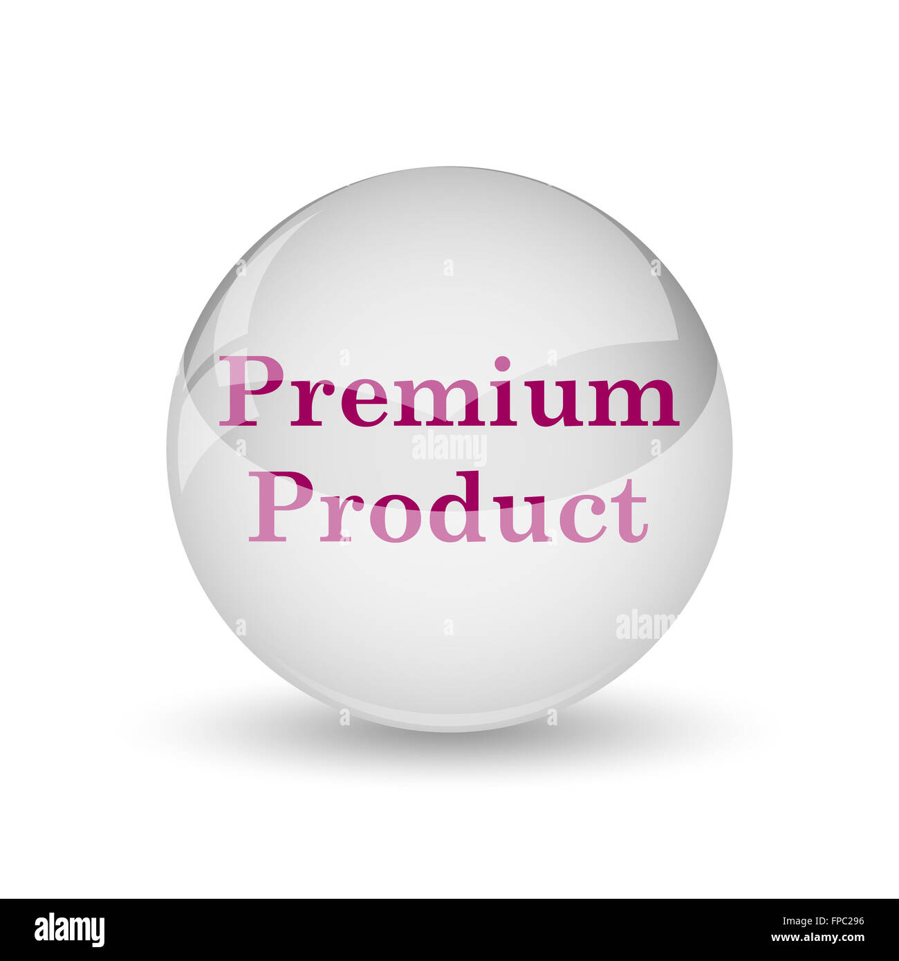 Premium product icon. Internet button on white background Stock Photo ...