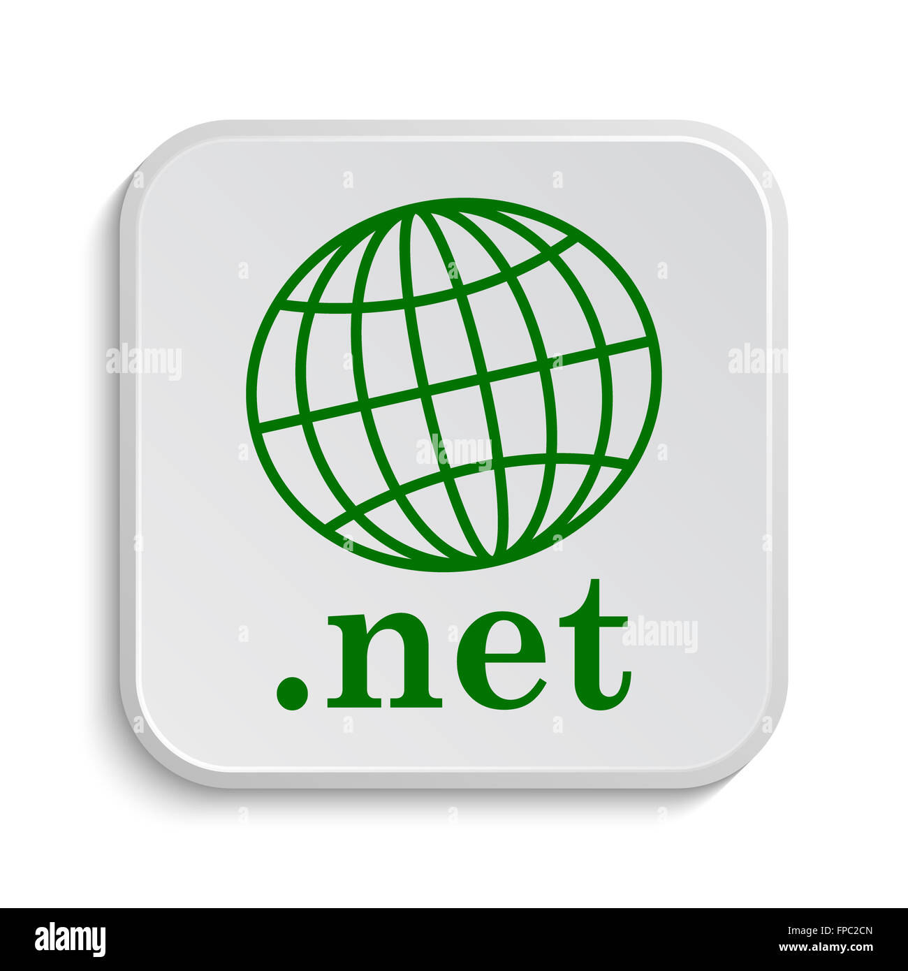 .net icon. Internet button on white background Stock Photo - Alamy