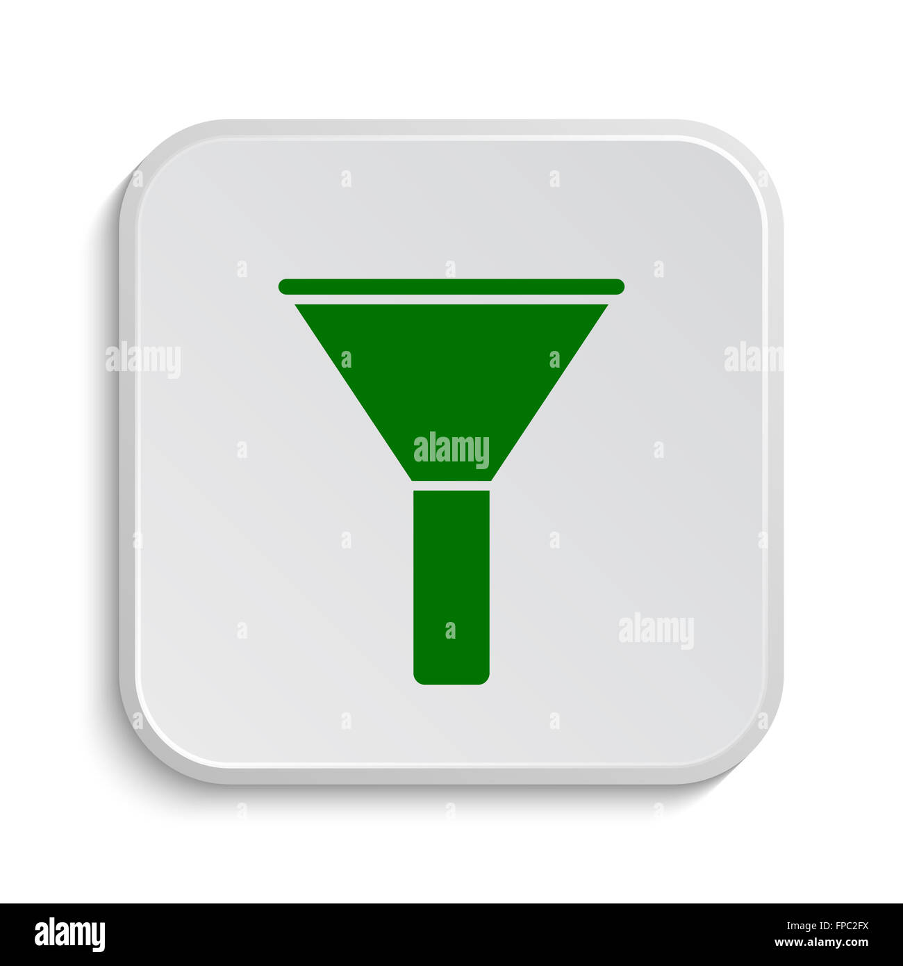 Filter icon. Internet button on white background Stock Photo - Alamy