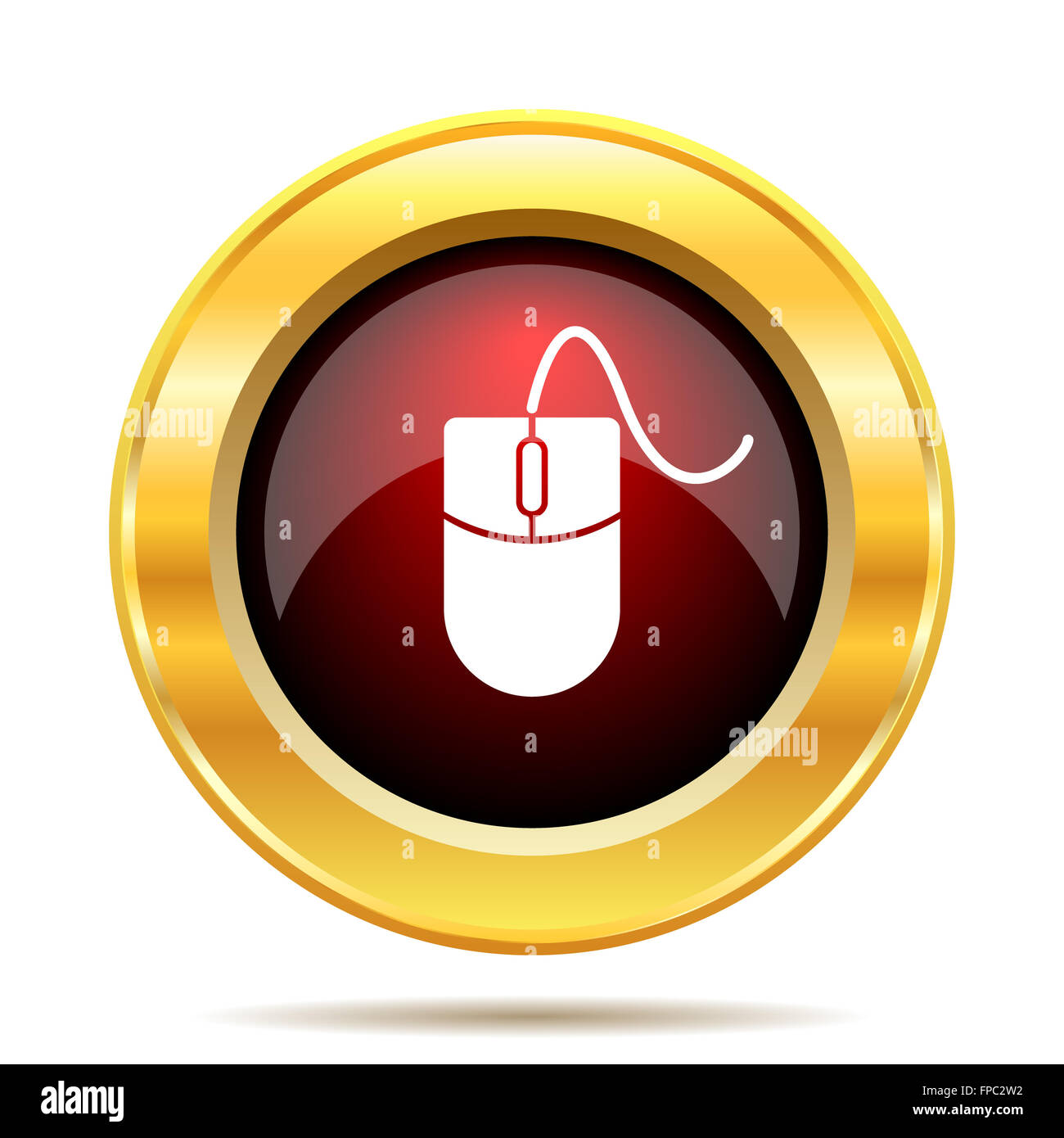 Mouse icon. Internet button on white background Stock Photo - Alamy