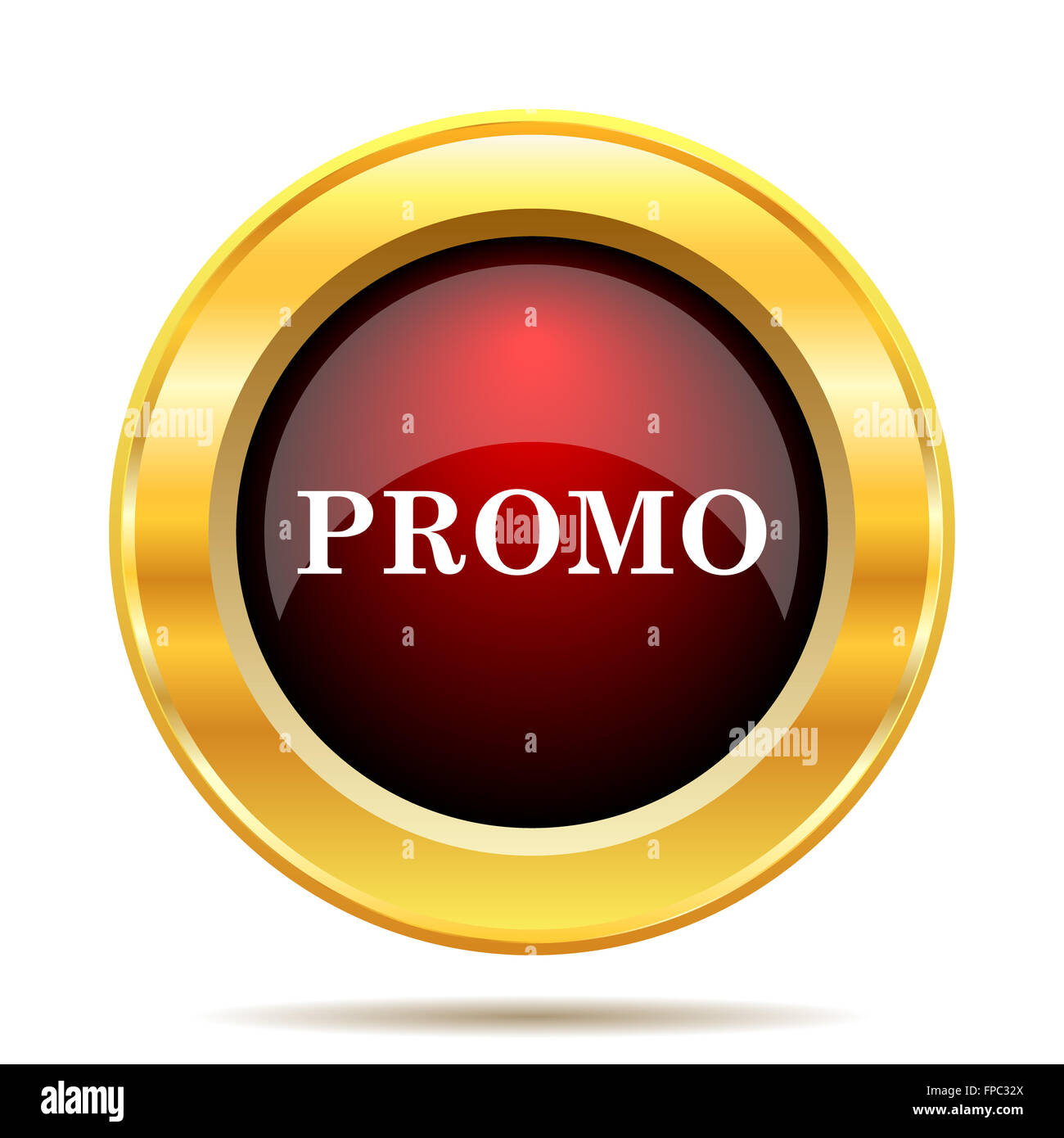 Promo icon. Internet button on white background Stock Photo - Alamy
