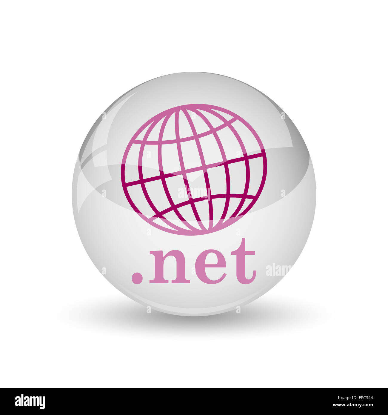 .net icon. Internet button on white background Stock Photo - Alamy