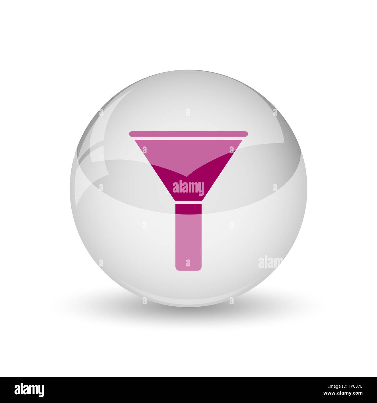 Filter icon. Internet button on white background Stock Photo - Alamy