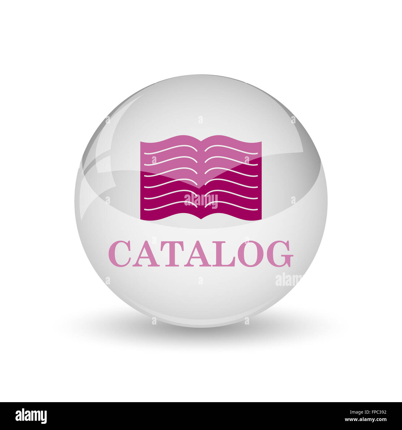 Catalog icon. Internet button on white background Stock Photo - Alamy
