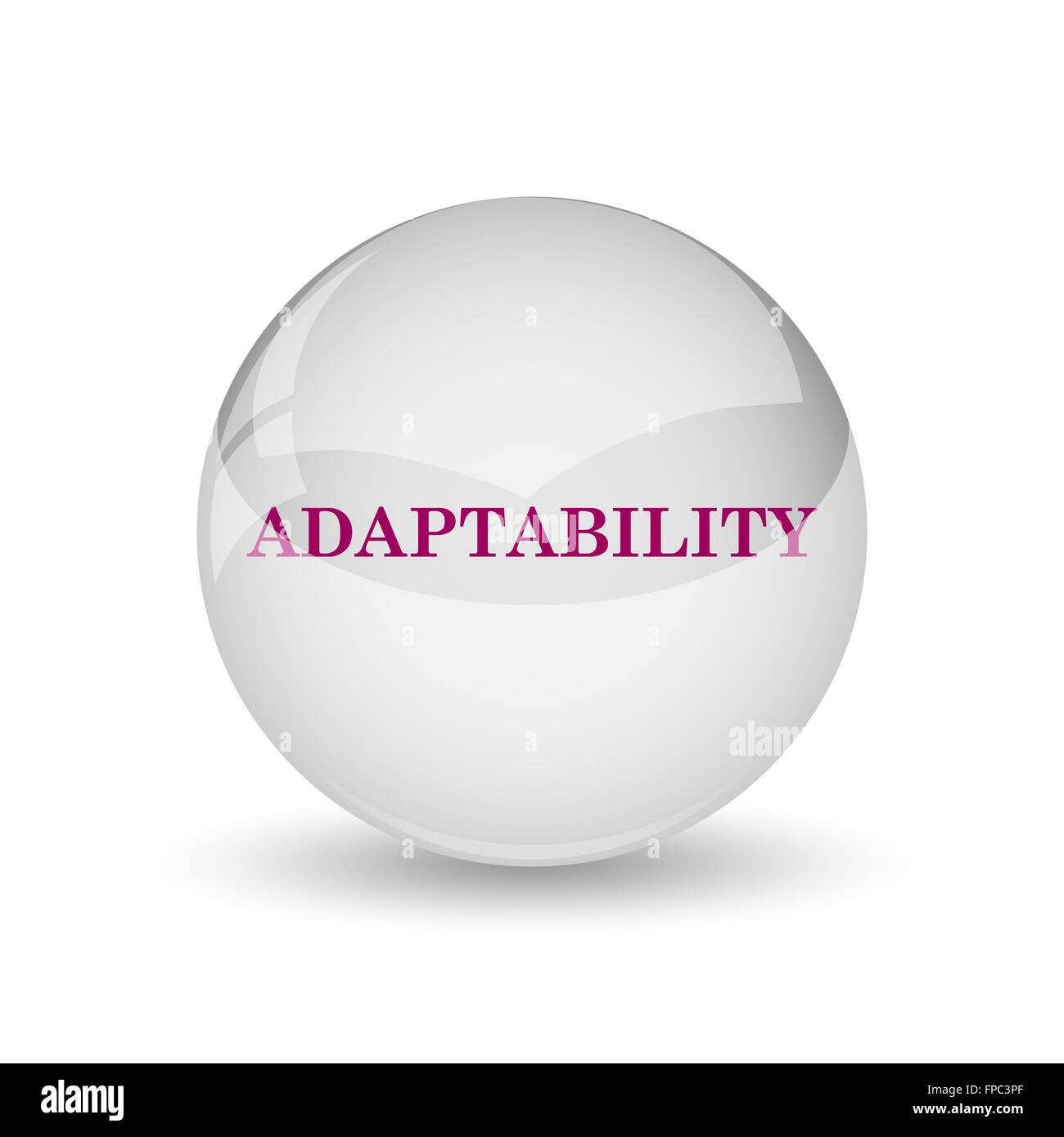Adaptability icon. Internet button on white background Stock Photo - Alamy