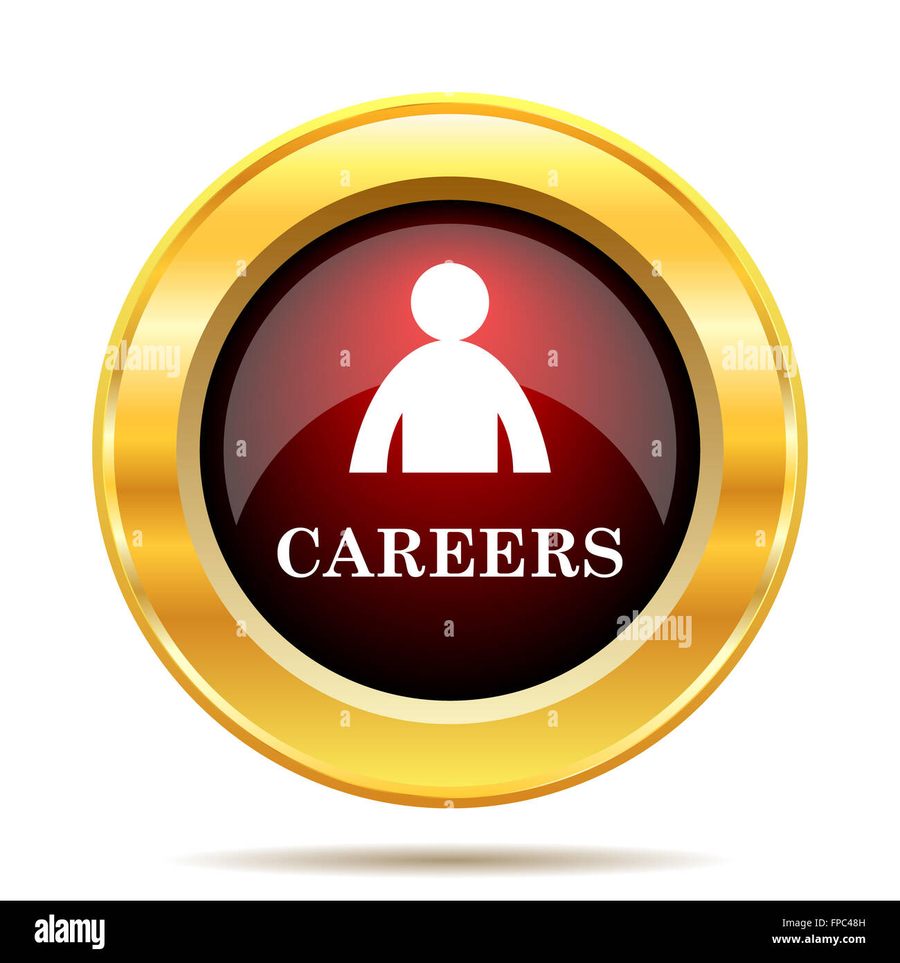 Careers icon. Internet button on white background Stock Photo - Alamy