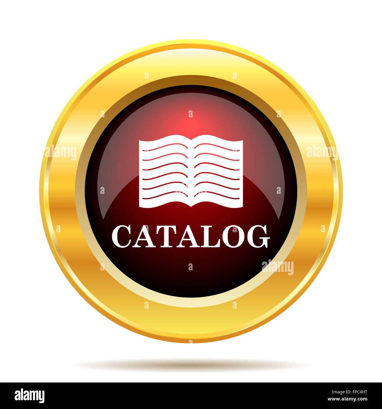 Catalog icon. Internet button on white background Stock Photo - Alamy