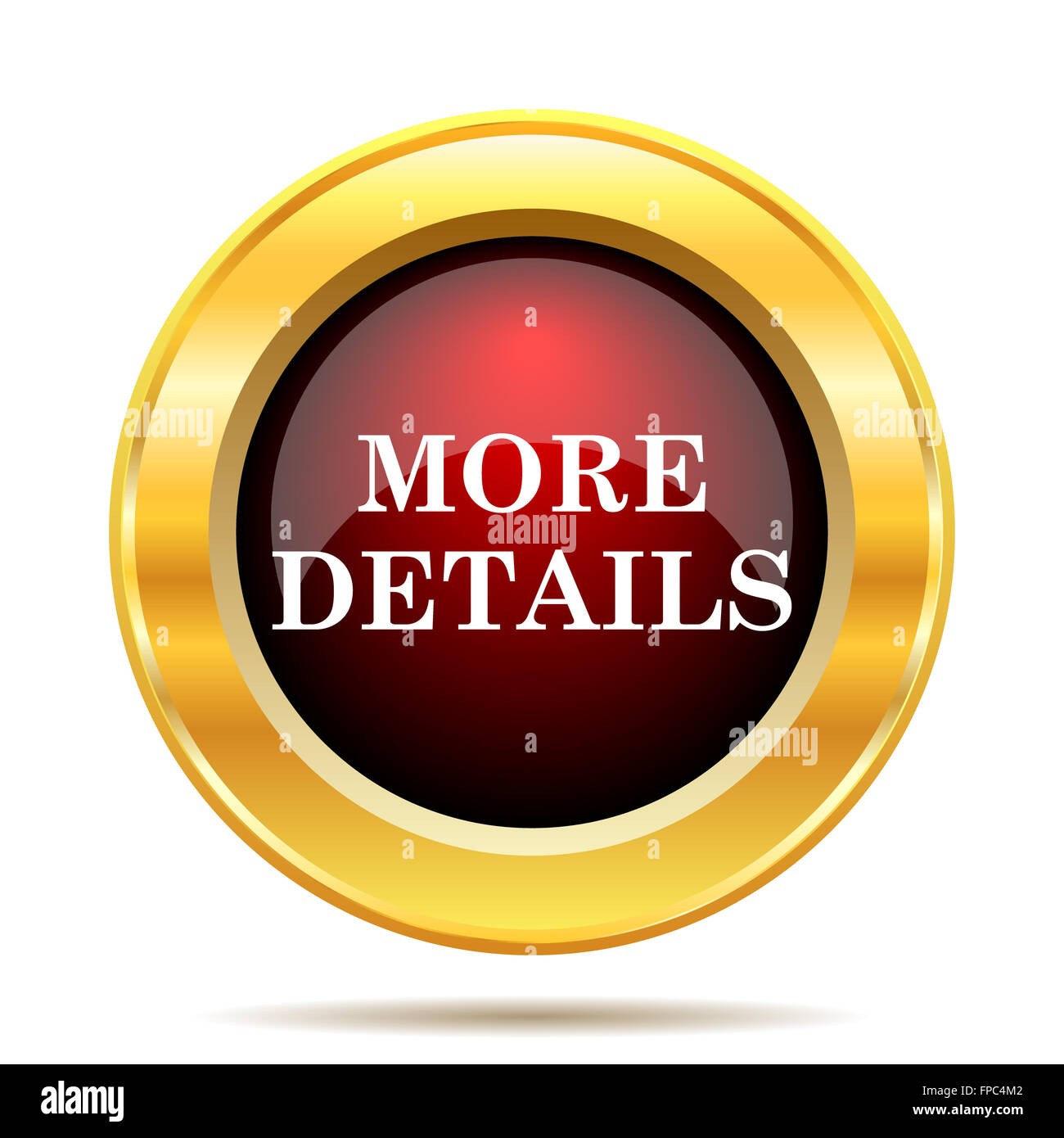 More details icon. Internet button on white background Stock Photo - Alamy