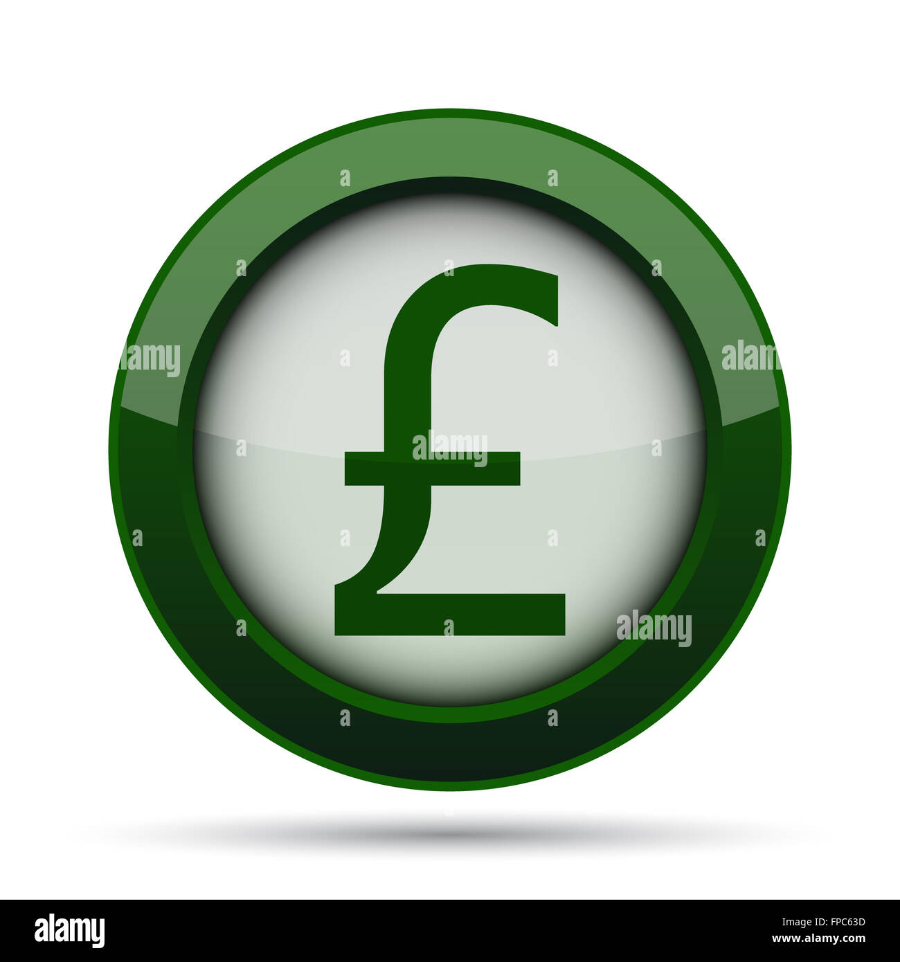 Pound icon. Internet button on white background Stock Photo - Alamy