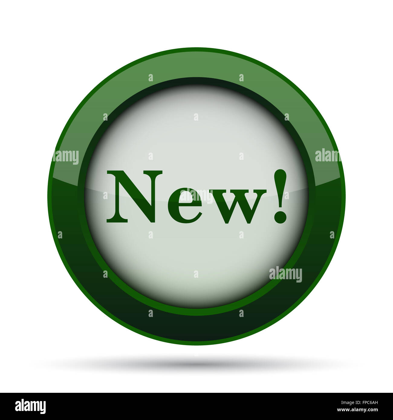 New icon. Internet button on white background Stock Photo - Alamy