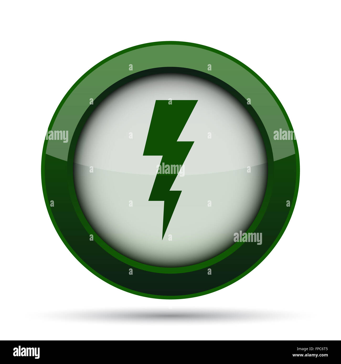 Lightning icon. Internet button on white background Stock Photo - Alamy