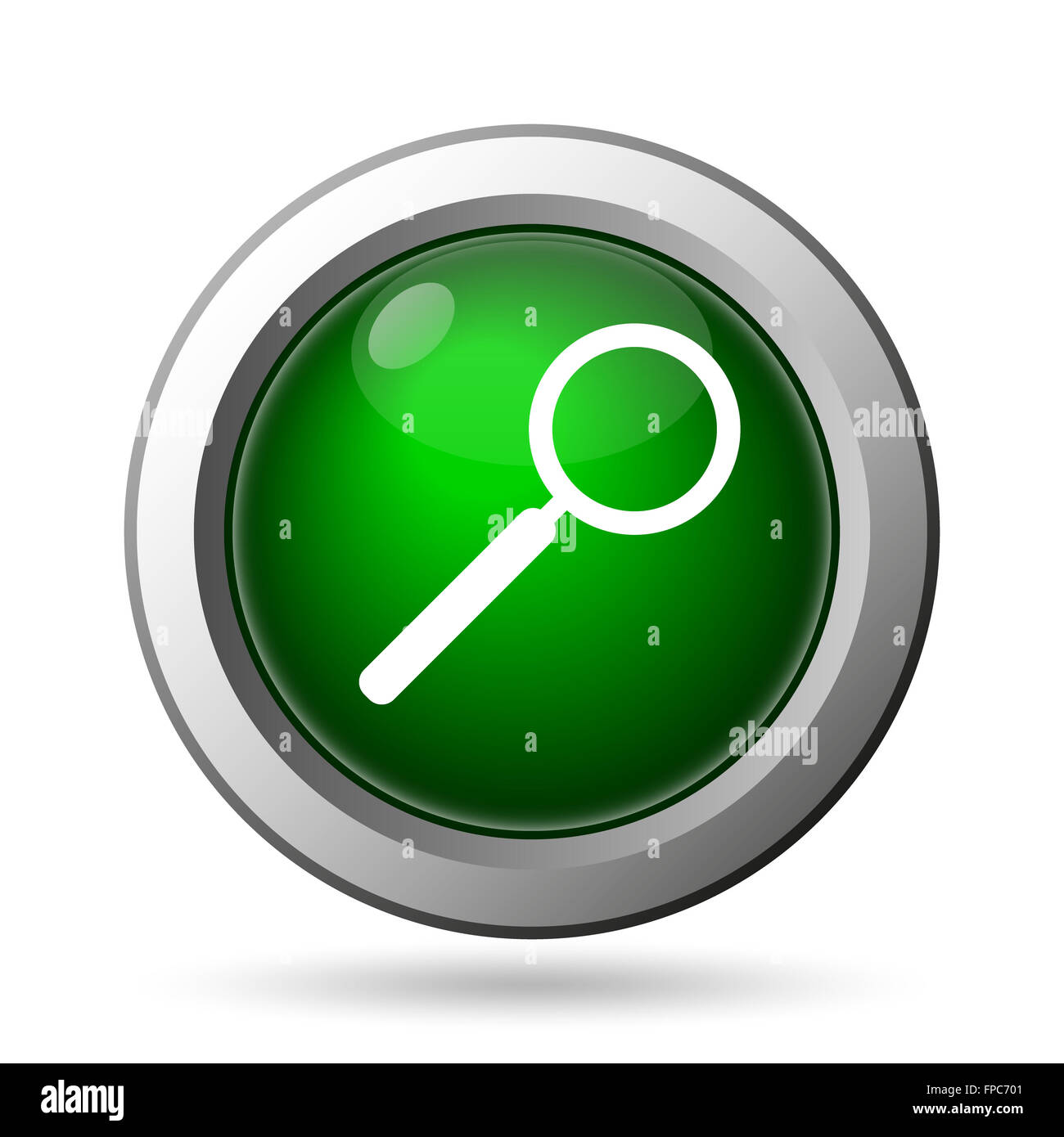 Search icon. Internet button on white background Stock Photo - Alamy