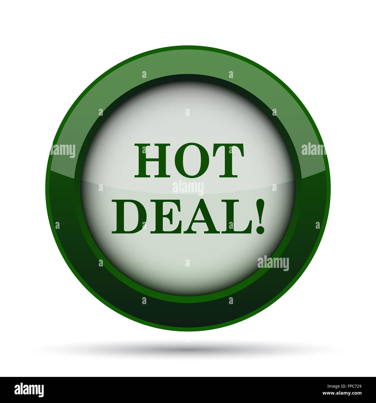 Hot deal icon. Internet button on white background Stock Photo - Alamy