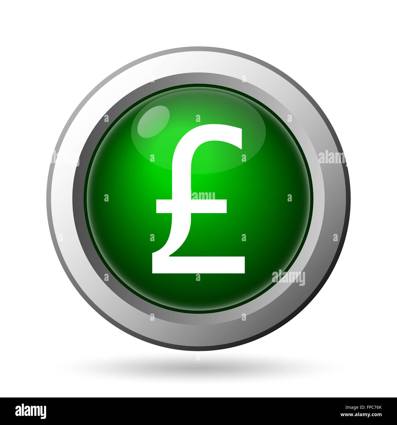 Pound icon. Internet button on white background Stock Photo - Alamy
