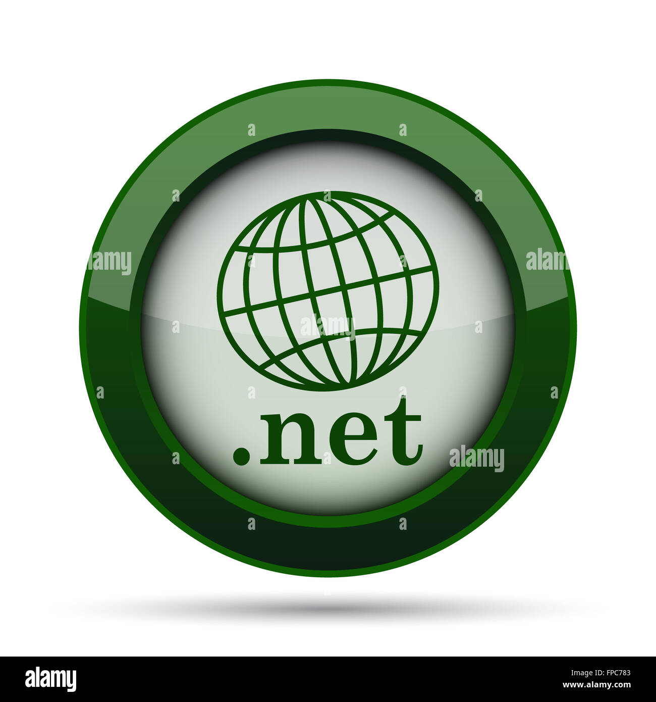 .net icon. Internet button on white background Stock Photo - Alamy