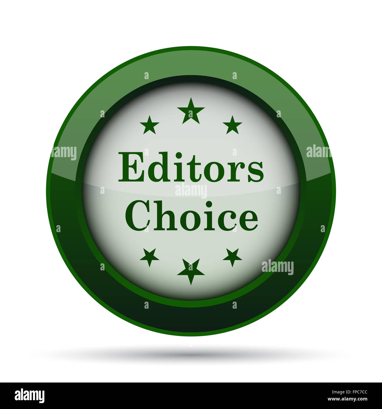 Editors choice icon. Internet button on white background Stock Photo ...