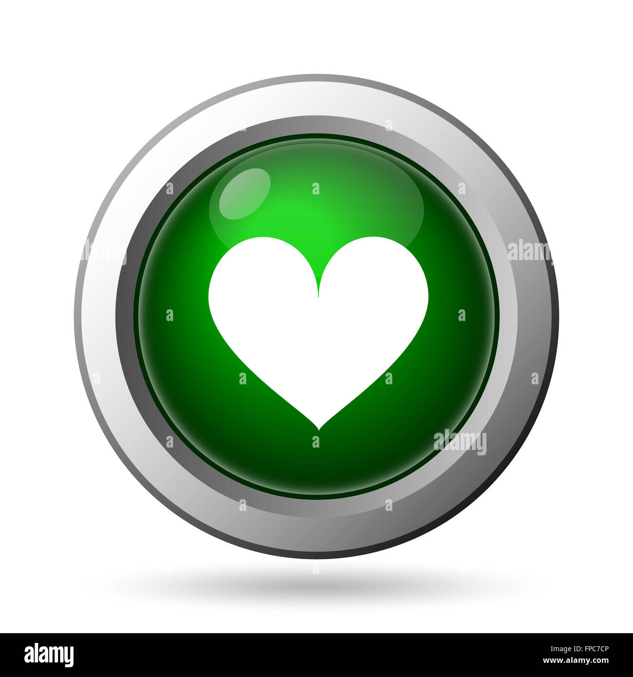 Heart icon. Internet button on white background Stock Photo - Alamy