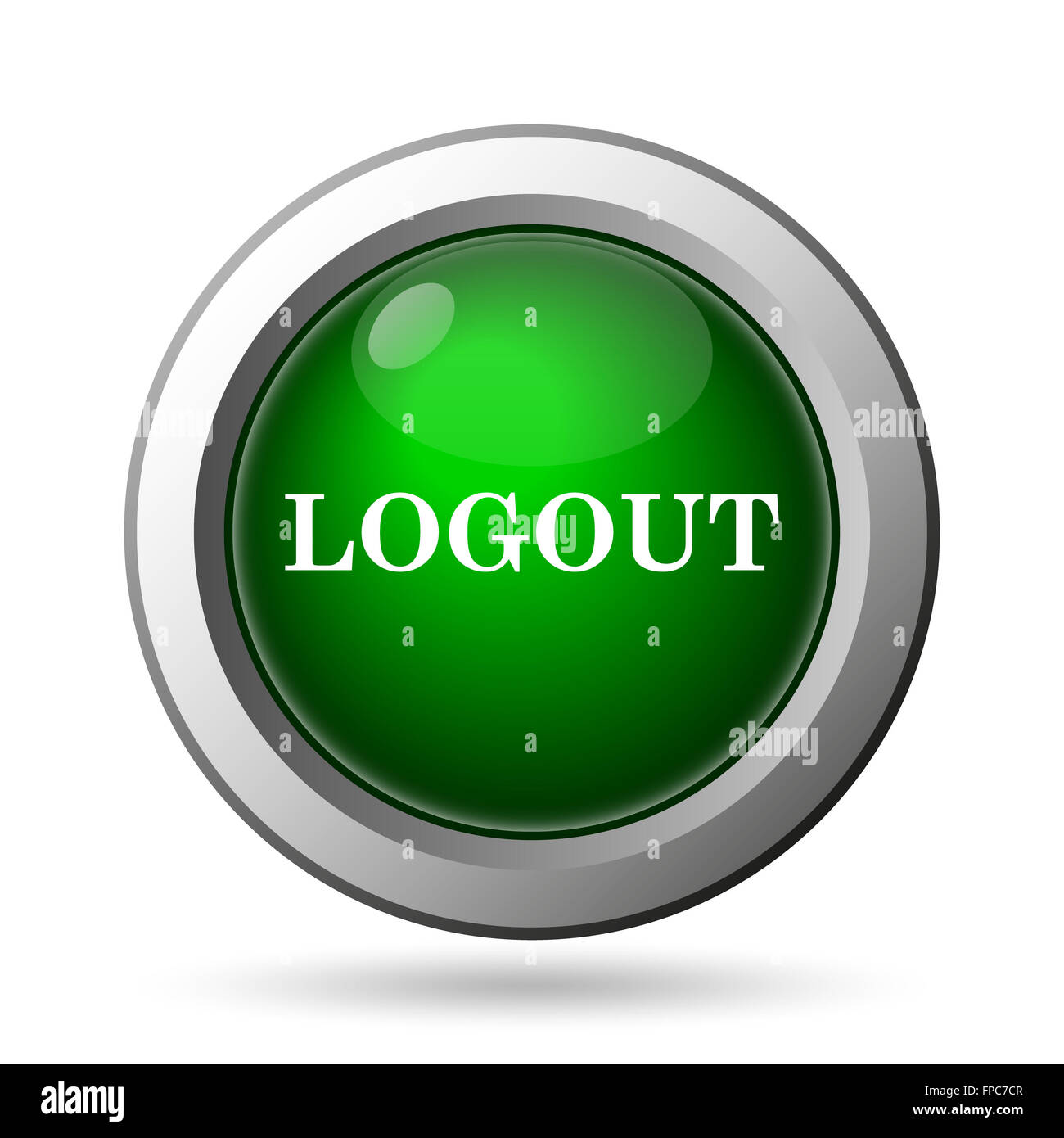 Logout icon. Internet button on white background Stock Photo - Alamy