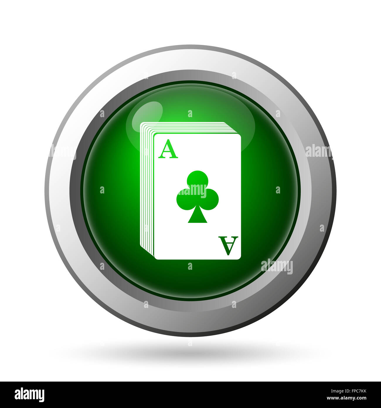 Deck of cards icon. Internet button on white background Stock Photo - Alamy