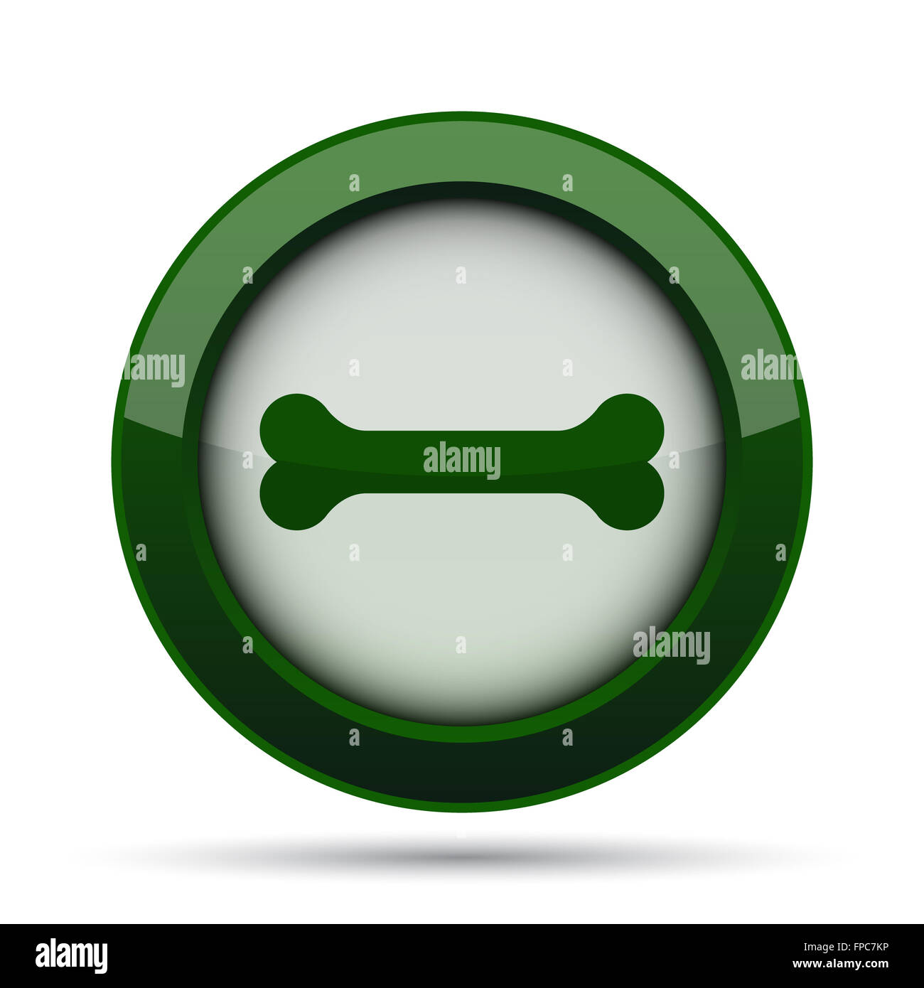 Bone icon. Internet button on white background Stock Photo - Alamy