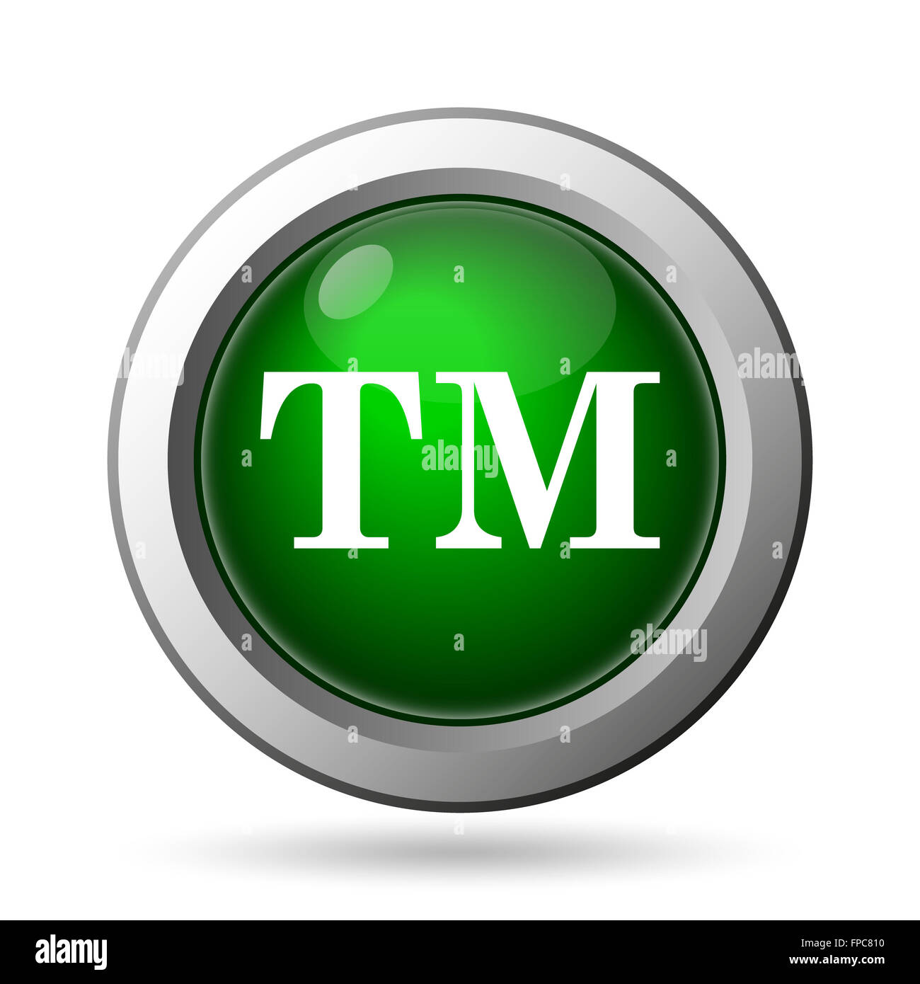 Trade mark icon. Internet button on white background Stock Photo - Alamy