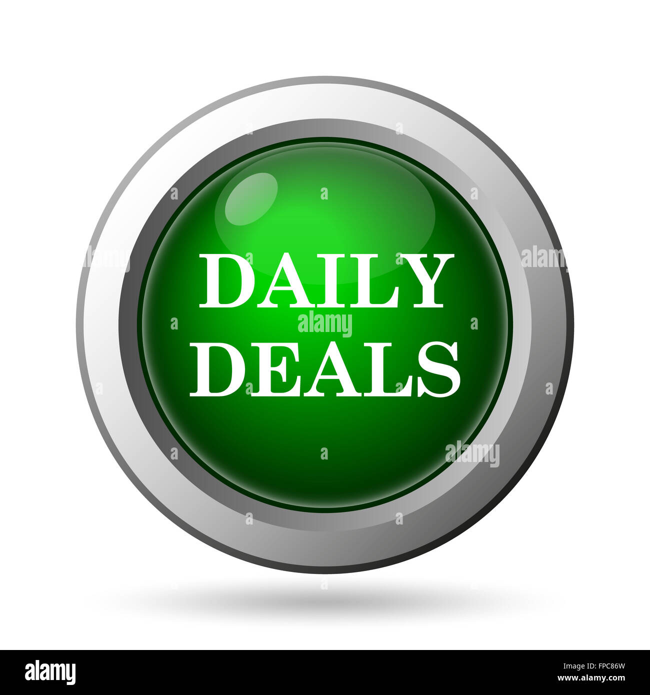 Daily deals icon. Internet button on white background Stock Photo - Alamy