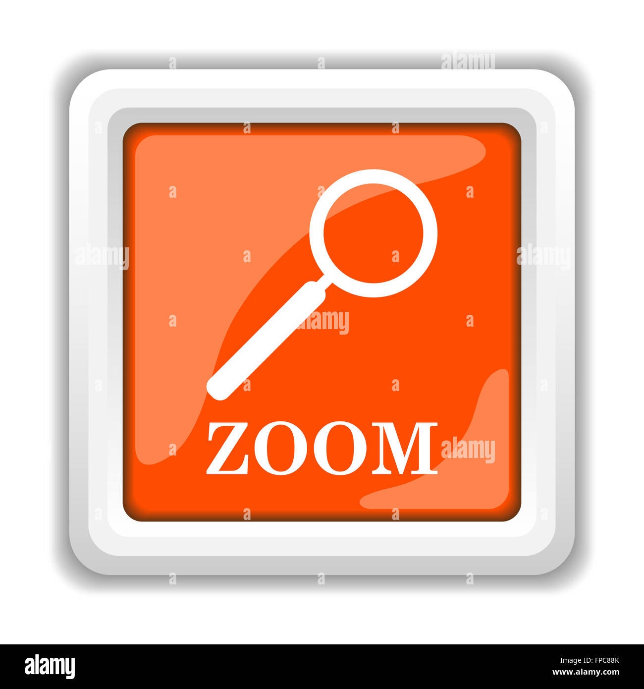 Zoom with loupe icon Stock Photo - Alamy