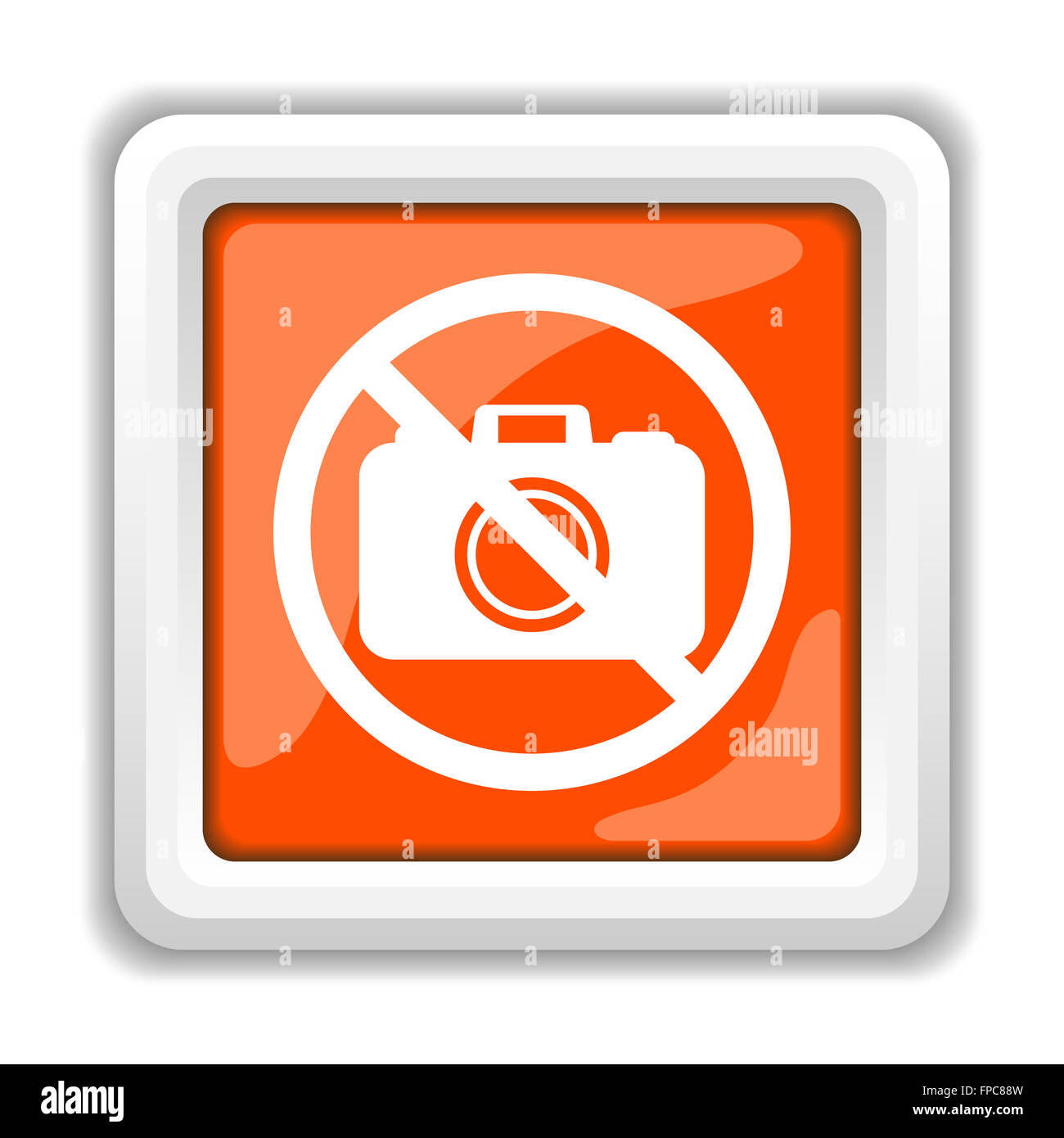 Forbidden camera icon Stock Photo - Alamy