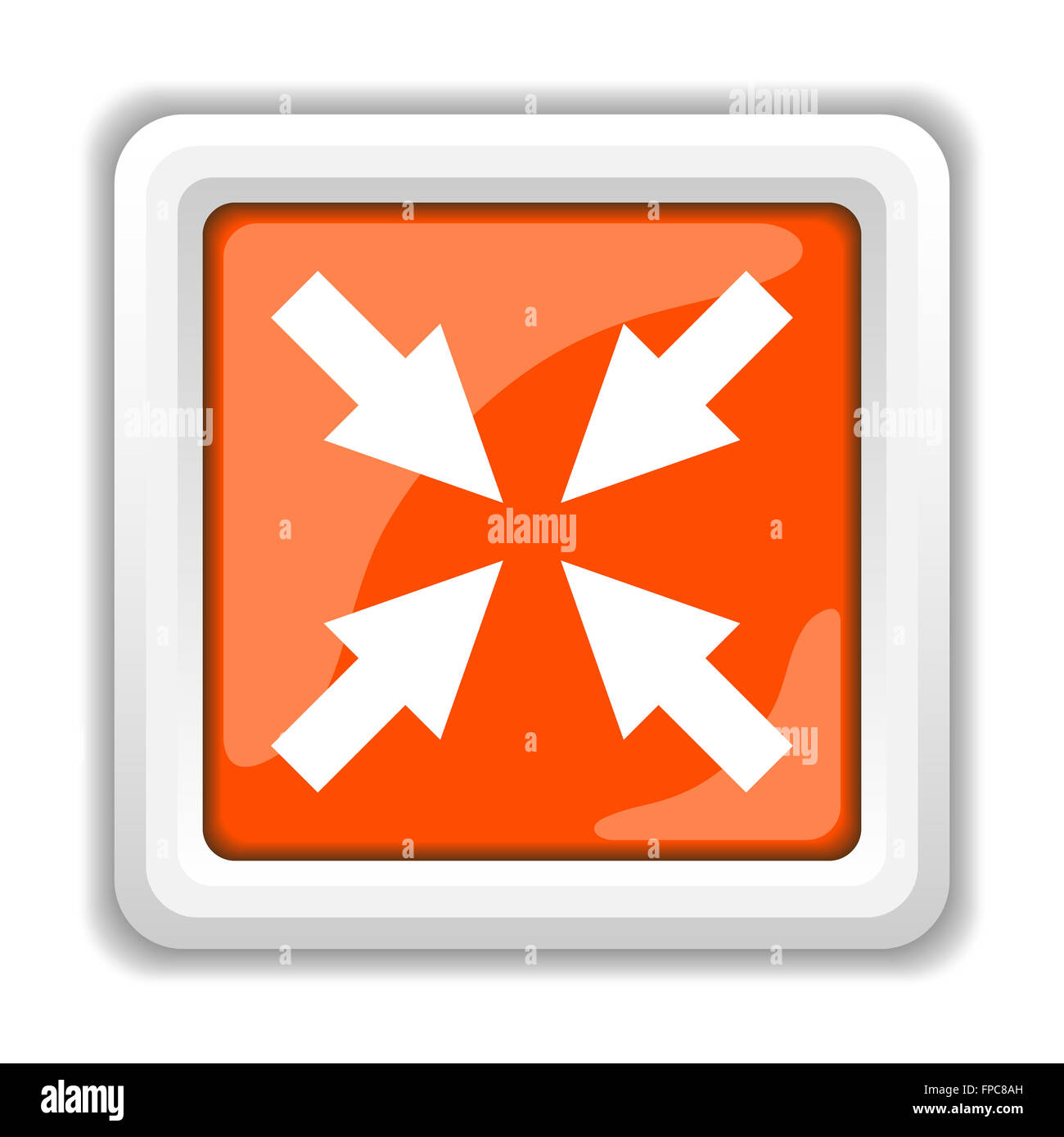 Exit full screen icon Stock Photo - Alamy