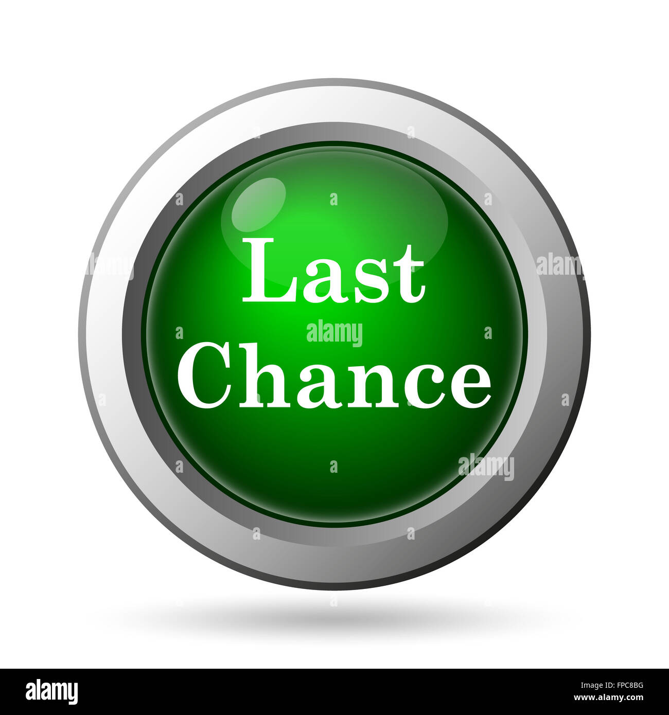 Last chance icon. Internet button on white background Stock Photo - Alamy