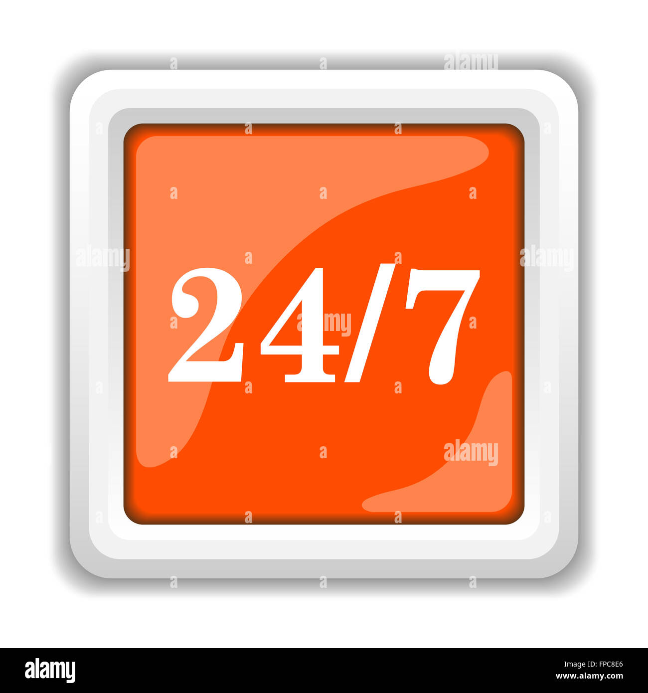 24 7 icon Stock Photo - Alamy