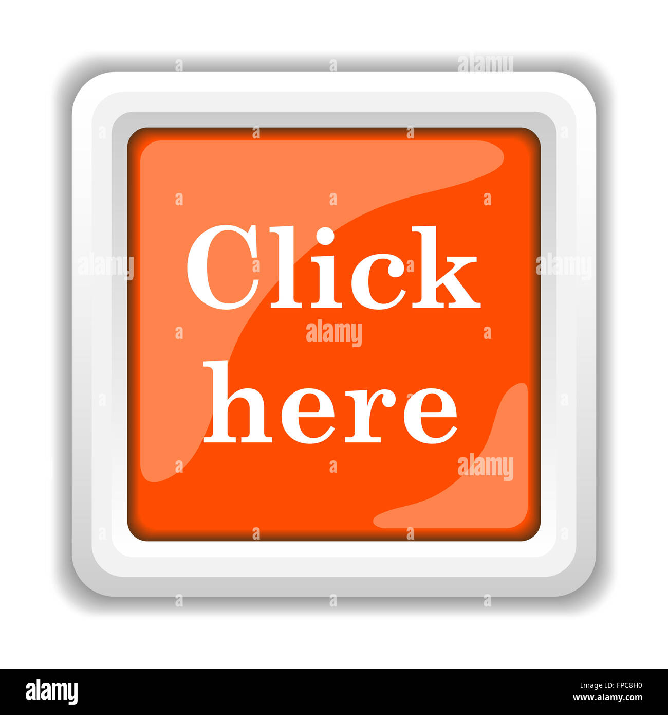 Click here icon Stock Photo - Alamy