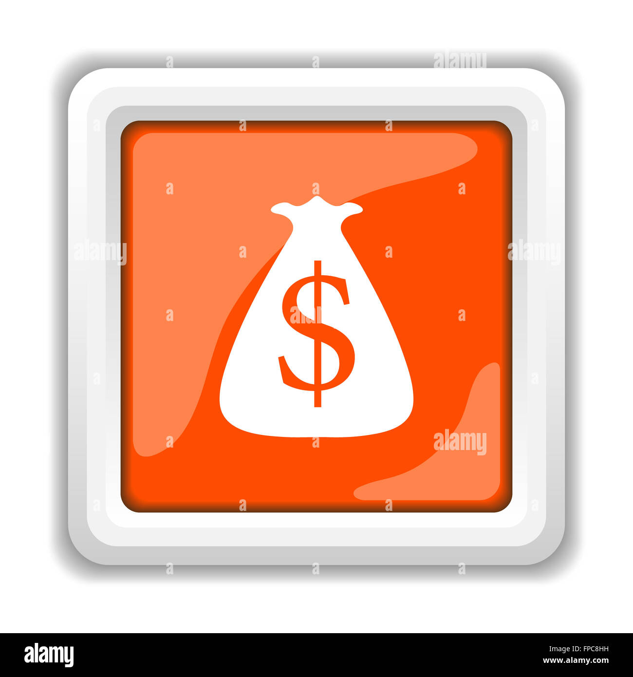 Dollar sack icon Stock Photo - Alamy