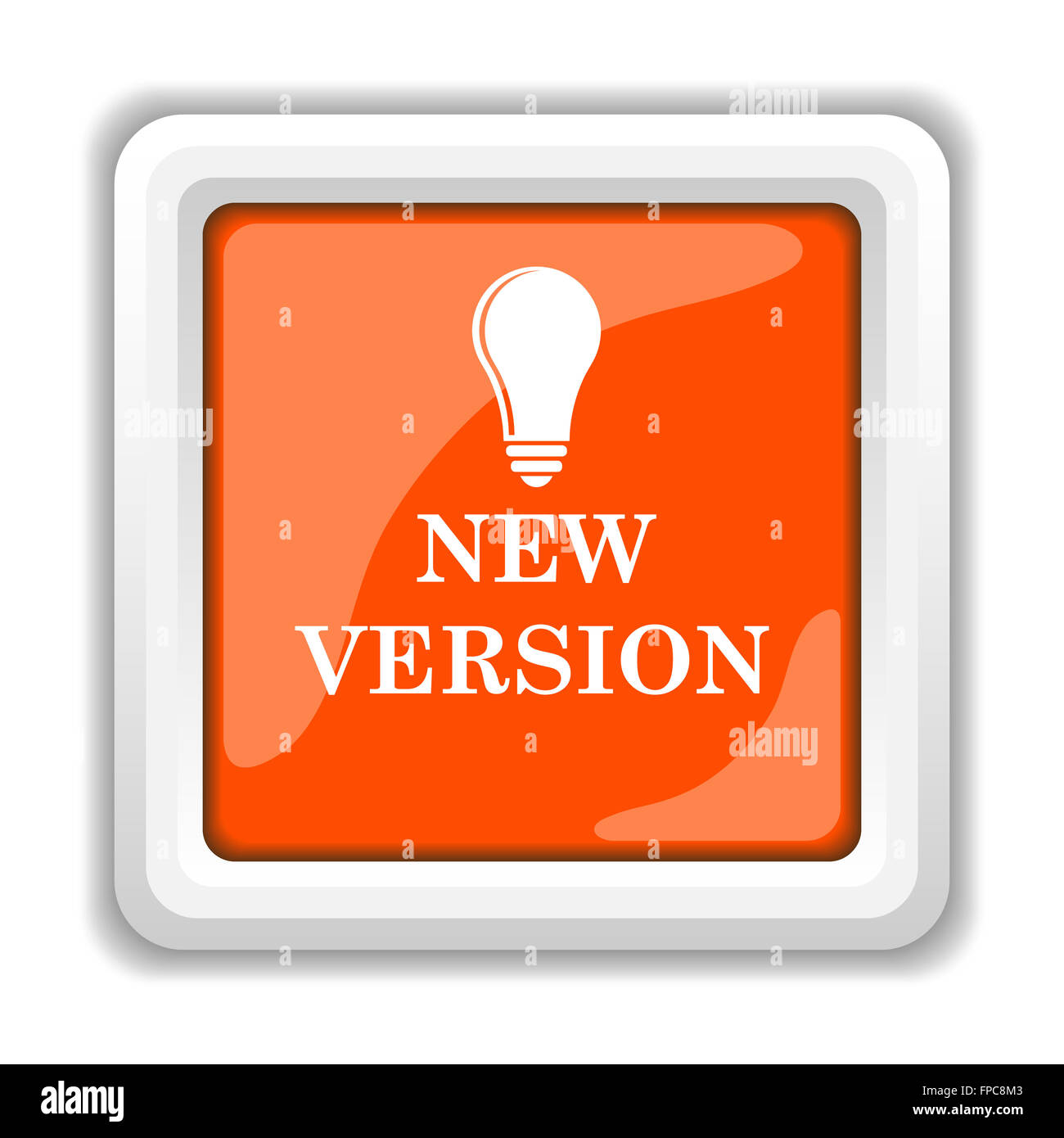 New version icon Stock Photo - Alamy