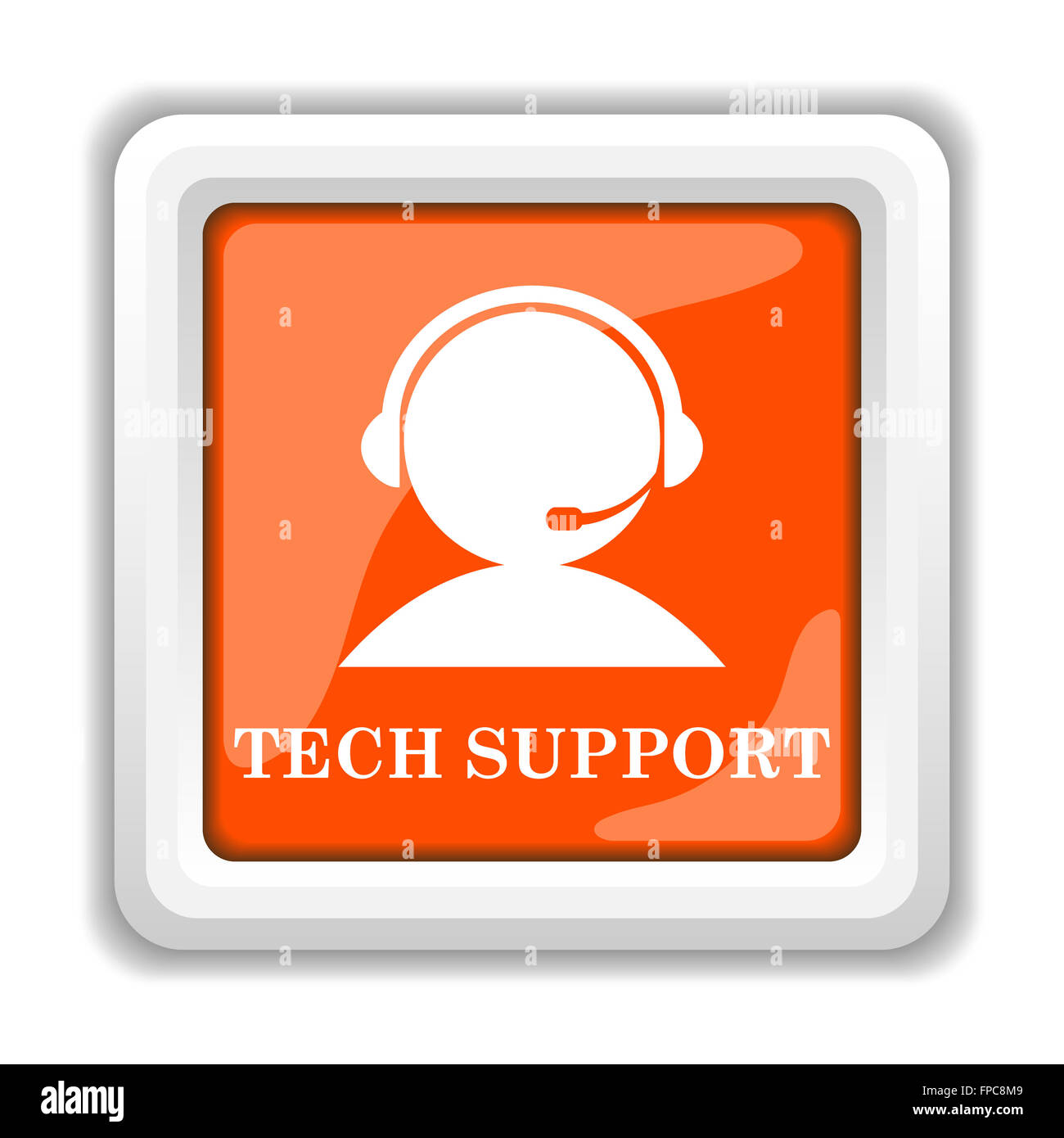 Tech support icon Stock Photo - Alamy