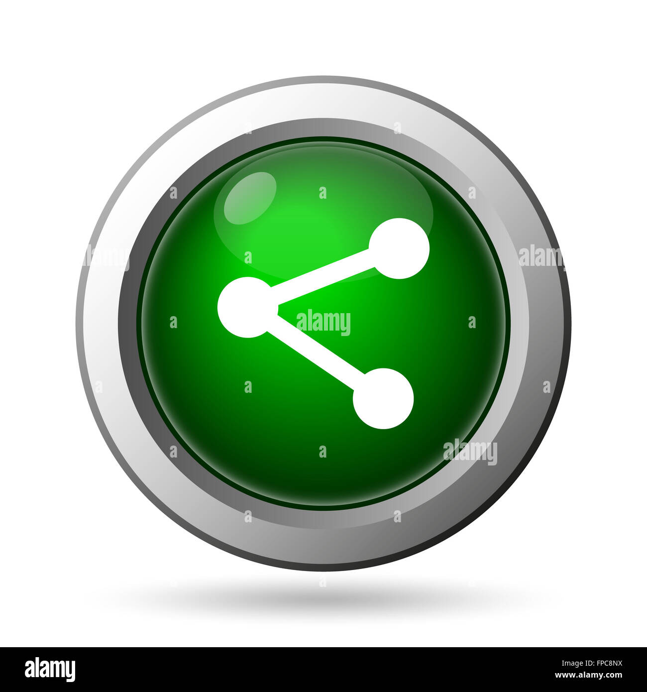 Social media - link icon. Internet button on white background Stock ...