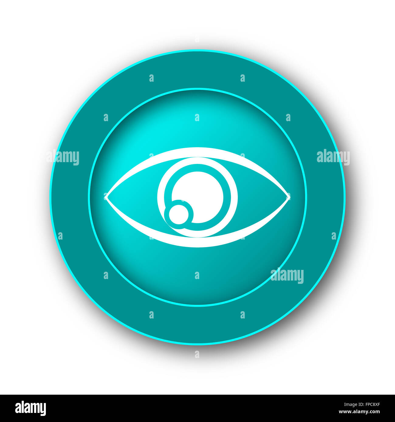 Eye icon. Internet button on white background Stock Photo - Alamy