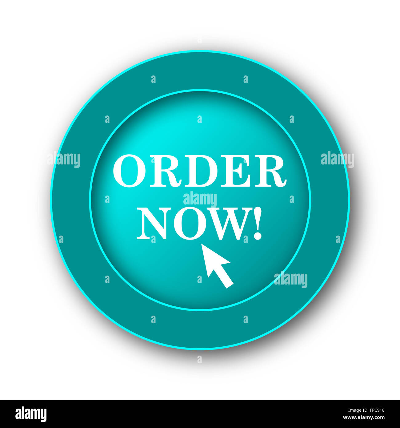 Order now icon. Internet button on white background Stock Photo - Alamy