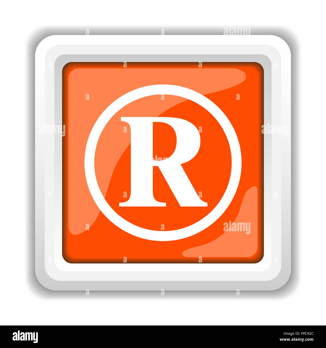 Registered mark icon Stock Photo - Alamy